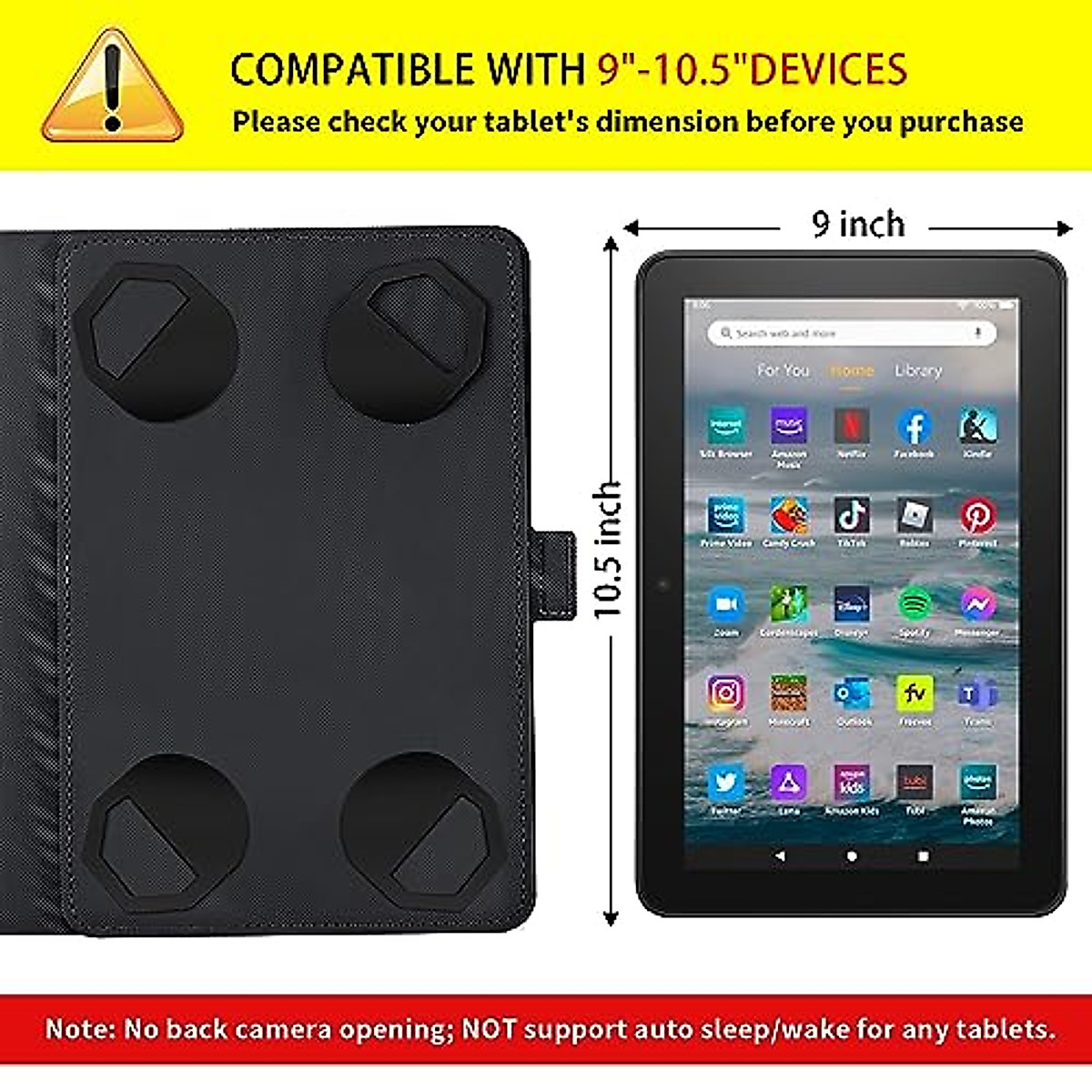 Case for TCL Tab 10 5G 10.1" 9183W (2022)/TCL TAB 10s 9080G（2021/TCL TAB 10s 9081X/TCL Tab Pro 5G Tablet 10.36 inch/TCL TAB MAX 10.4 Inch 360 Degree Rotatable Cover,Purple Rose