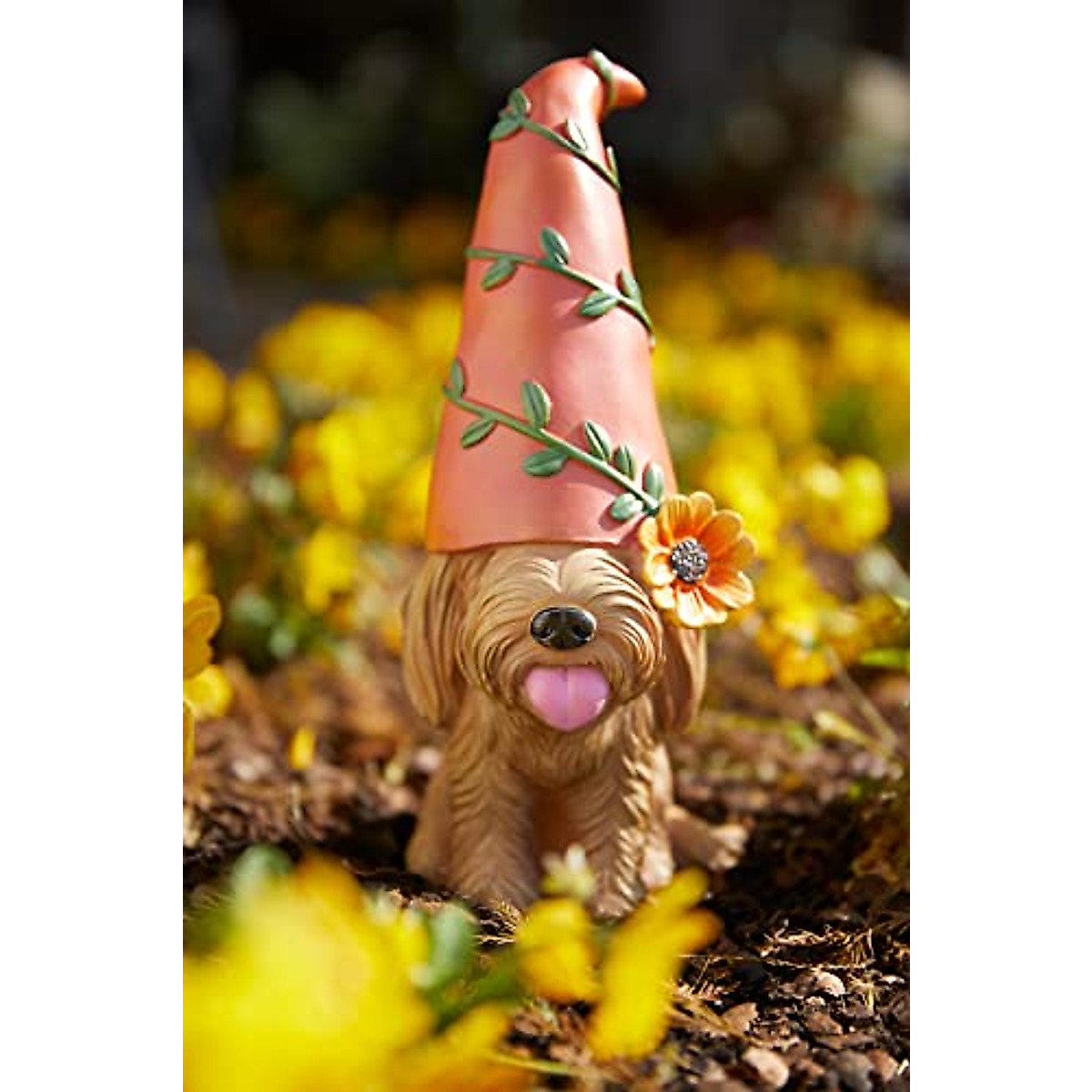 Original Doodle Gnome - Garden Gnomes Outdoor Dog Statue, Garden Décor, Cute Garden Sculptures & Statues