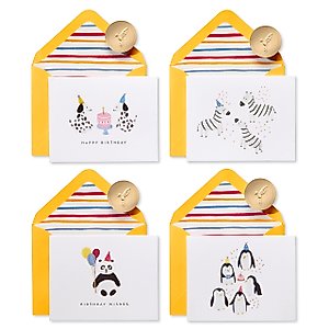 Papyrus Blank Birthday Cards, Party Animal (20-Count)