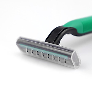 Disposable Razors in Bulk,Razors individually wrapped bulk,Twin Blade Razors with Clear Safety Cap, Razors For Homeless, Hotel,Air Bnb,Shelter/Homeless/Travel (50PCS)