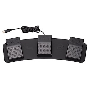 USB Triple Foot Pedal Optical Switch Control,Multifunctional Ergonomic Triple Foot Switch Pedal for Playing Games Factory Testing Computer Keyboard Mouse Game Action HID(FS23_PM (Mechanical Switch))