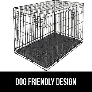 Gorilla Grip Soak Stopper Washable Chenille Dog Doormat, Muddy Paws, Dogs Bed Mats, Rubber Backing, Absorbent Quick Dry Microfiber, Inside Front Door Mat, 48x30, Charcoal