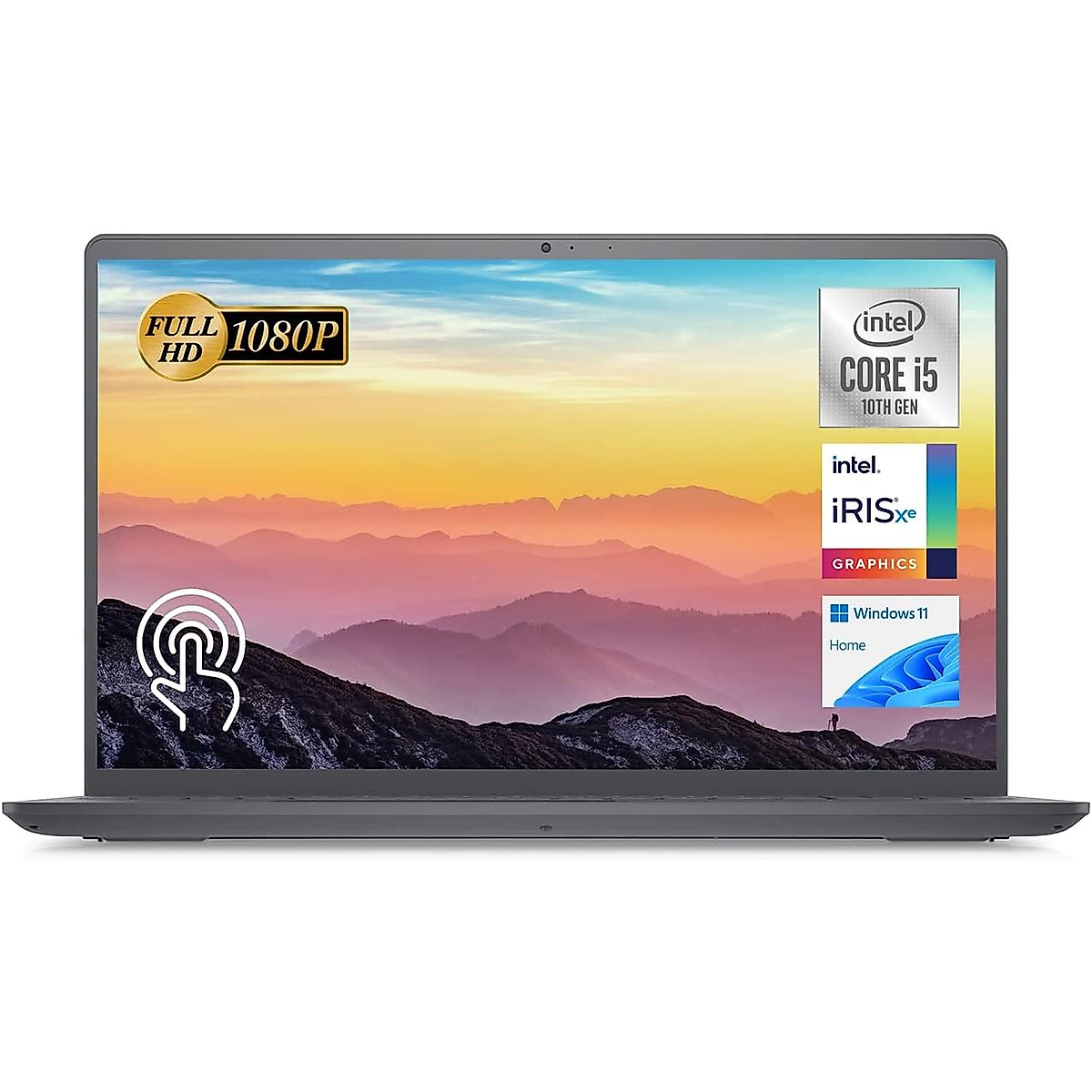 2023 Newest Dell Inspiron Laptop, 15.6" FHD IPS Touchscreen, Intel Core i5-1155G7(Beats i7-1065G7) Processor (Quad-core), 12GB RAM, 256GB SSD, Wi-Fi, Bluetooth, Windows 11 Home, Carbon Black