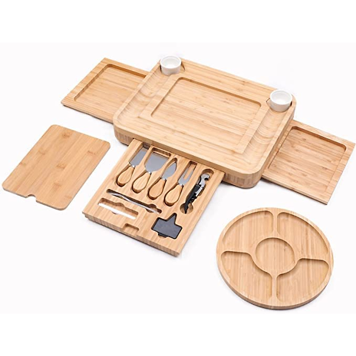 Charcuterie Boards Cheese Boards Set with Knife Set for House Warming Gifts New Home Decor, Anniversary Birthday & Wedding Gifts for Couple, Bridal Shower Gift for Women