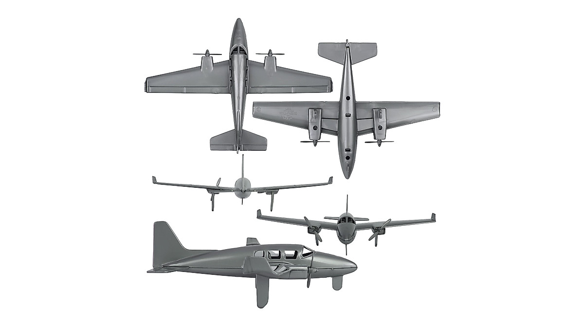 TimMee Prop Plane & Fighter Jet Set - Army Men Air Support Toys