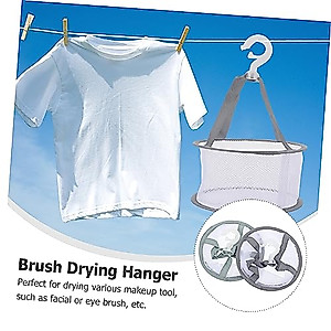 Alipis 2pcs Powder Puff Clothes Basket Collapsible Laundry Drying Rack Foldable Laundry Rack Makeup Sponge Laundry Drying Rack Collapsible Hanging Drying Net Makeup Puff Drying Storage