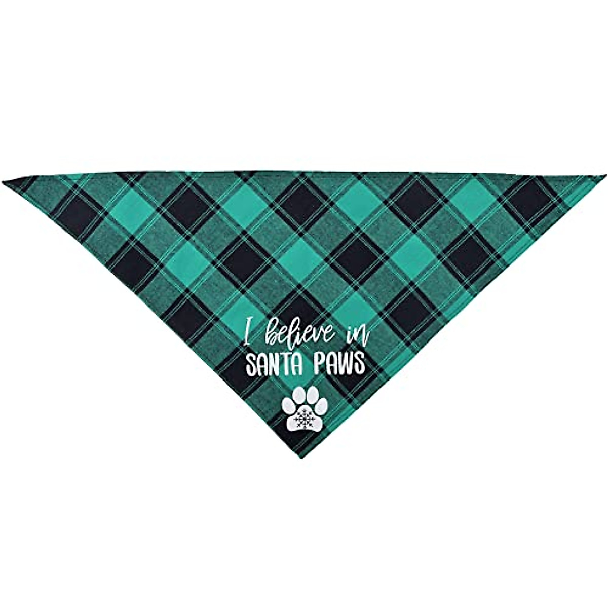 Christmas Dog Plaid Bandana Triangle Bib Set Scarf Accessories Holiday for Pet Dogs Cats