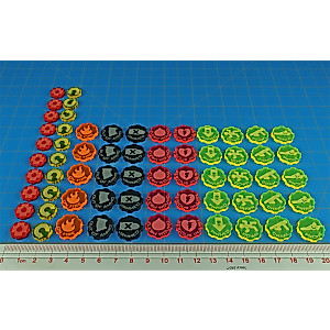 LITKO Hive City Combat Token Set Compatible with Warhammer 40,000 Necromunda: Underhive (65)