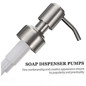 Cabilock 2pcs Sprinkler Liquid Soap Foaming Hand Soap Dispenser Soap Dispenser Pumps Dish Soap Dispenser Bag Shampoo Bottles Perfume Pump Head Press The Pump Stainless Steel Nozzle Travel