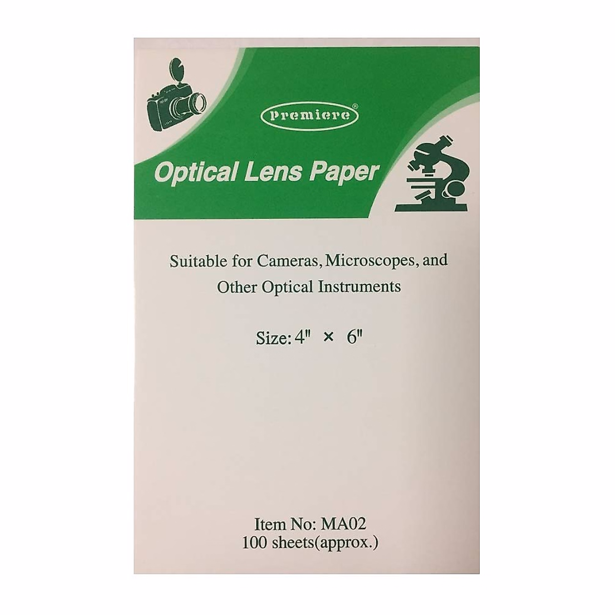 Optical Lens Paper, 4" x 6", 100 Sheets