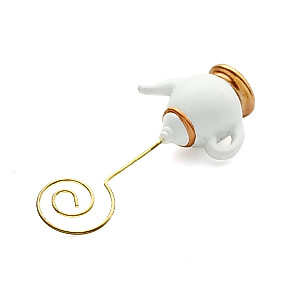 12 Unique Wedding Place Card Holders Table Decor Rustic Placecard Holders Garden Baby Tea Party Name Holders, White, 10.5cm