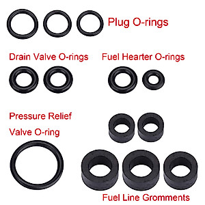 Fuel Pressure Regulator Valve Cap Spring Kit for 1999 2000 2001 2002 2003 Ford 7.3L Powerstroke Diesel