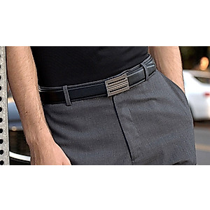 KORE Men’s Full-Grain Leather Track Belt | “Equinox” Alloy Buckle