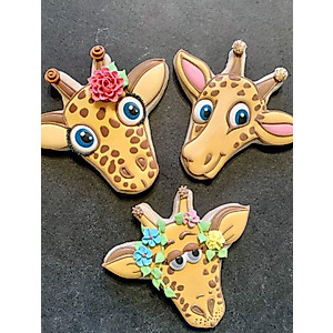 Giraffe Face Cookie Cutter, 4.25" Made in USA by Ann Clark