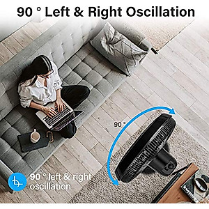 Simple Deluxe 18 Inch Pedestal Stand Fan 3 Adjustable Speed for Indoor, Bedroom, Living Room, Home Office & College Dorm Use, 18 Inch, Black