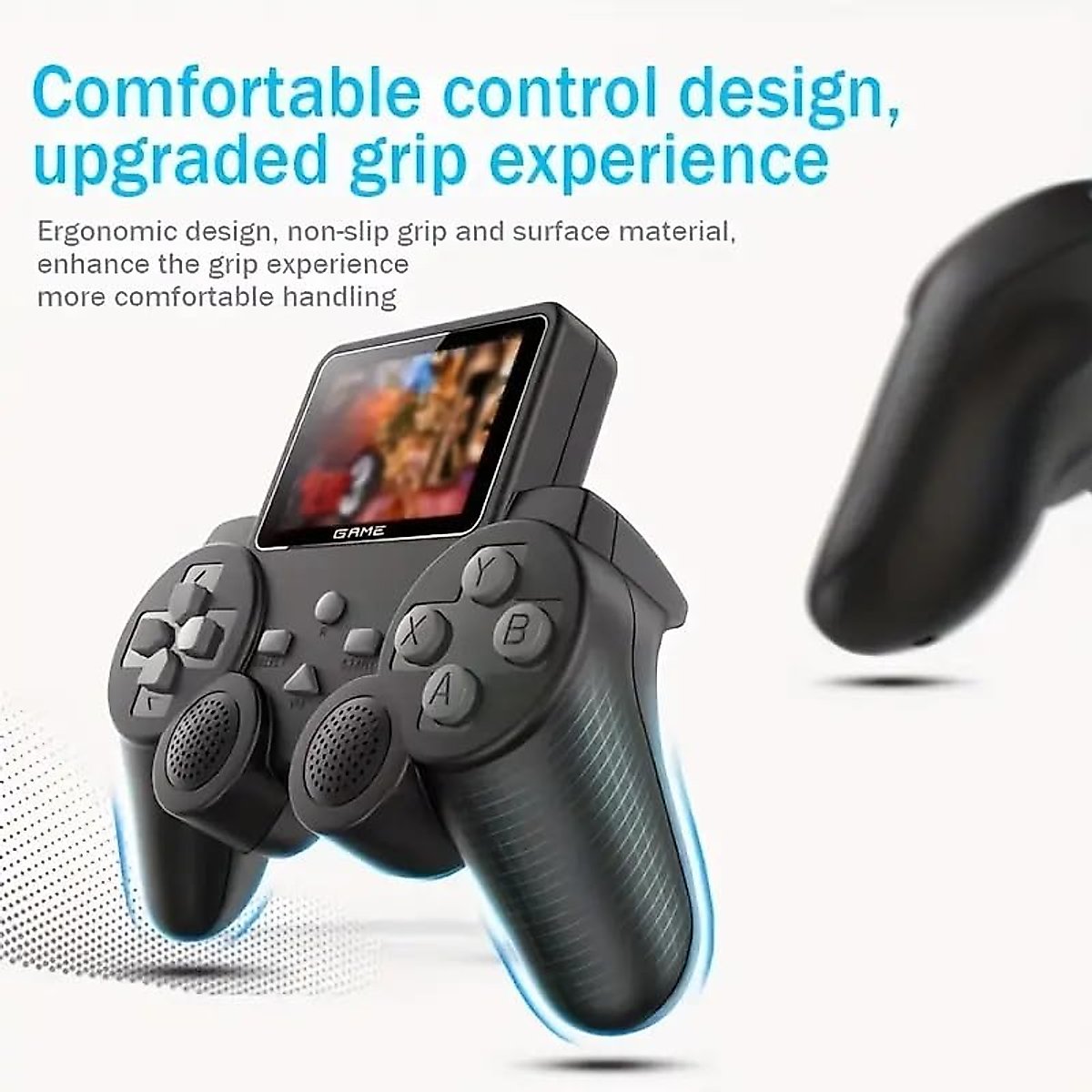 Twin-Video Retro Game Stick Handheld Game Console with 520 FC Games-Portable Video Game Console,Support for Connecting TV & Gamepad Rechargeable Arcade Gaming Player