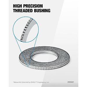 CRALY Saw Blade Bushing Set, Arbor Adapter Kit, Reduction Ring Combo, 30mm-5/8'', 20mm-5/8'', 7/8''-5/8'', 20mm-1/2'', 1''-5/8'', 20mm-10mm, 5/8''-3/8'', 5/8''-1/2'', 16-Pack(BU-08-16)