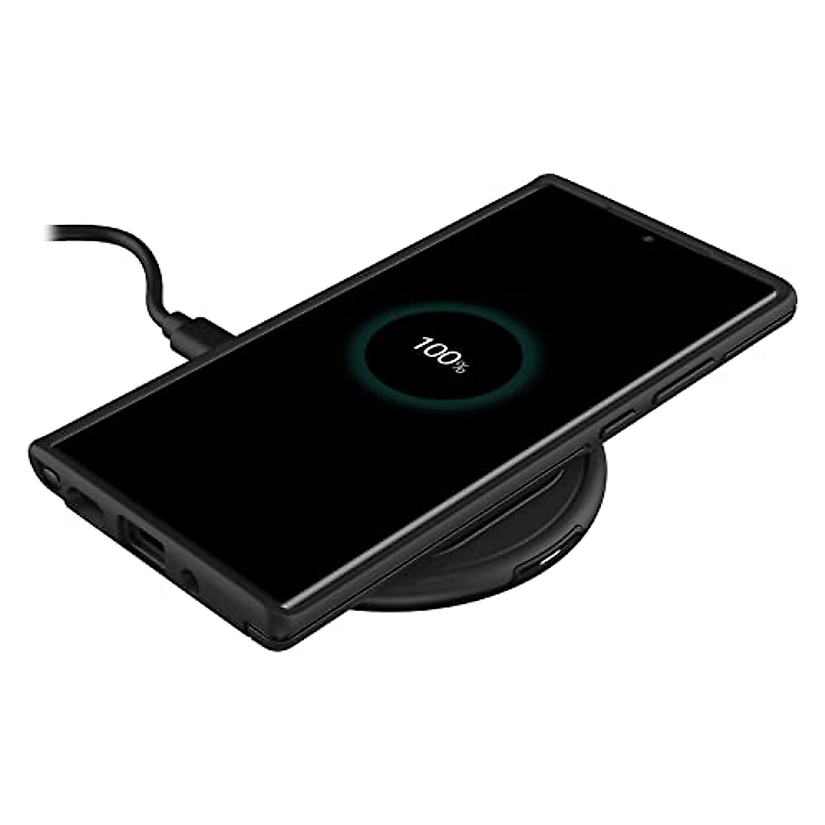 OtterBox Galaxy Note20 Ultra 5G Symmetry Series Case - BLACK, ultra-sleek, wireless charging compatible, raised edges protect camera & screen