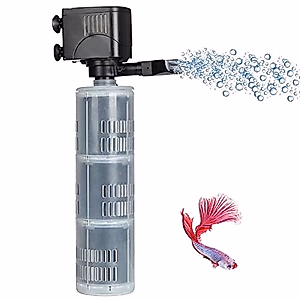 AQUA-ATL 480 GPH Aquarium Submersible Internal Filter for (Up to 160 Gallon) Fish and Turtle Tank Pond (480 GPH Filter)