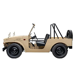 FMS 1/6 Jimny LJ10 RC Crawler RC Car Official Licensed Model Car 15km/h 4WD Hobby RC Crawler RC Cars RS Remote Control Car with LED Lights Vehicle 4-Ch 2.4GHz Transmitter for Adults Tan
