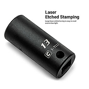 Capri Tools 3/8 in. Drive Shallow, Semi-Deep and Deep Impact Socket Set, Metric, 8 to 22 mm, 45-Piece