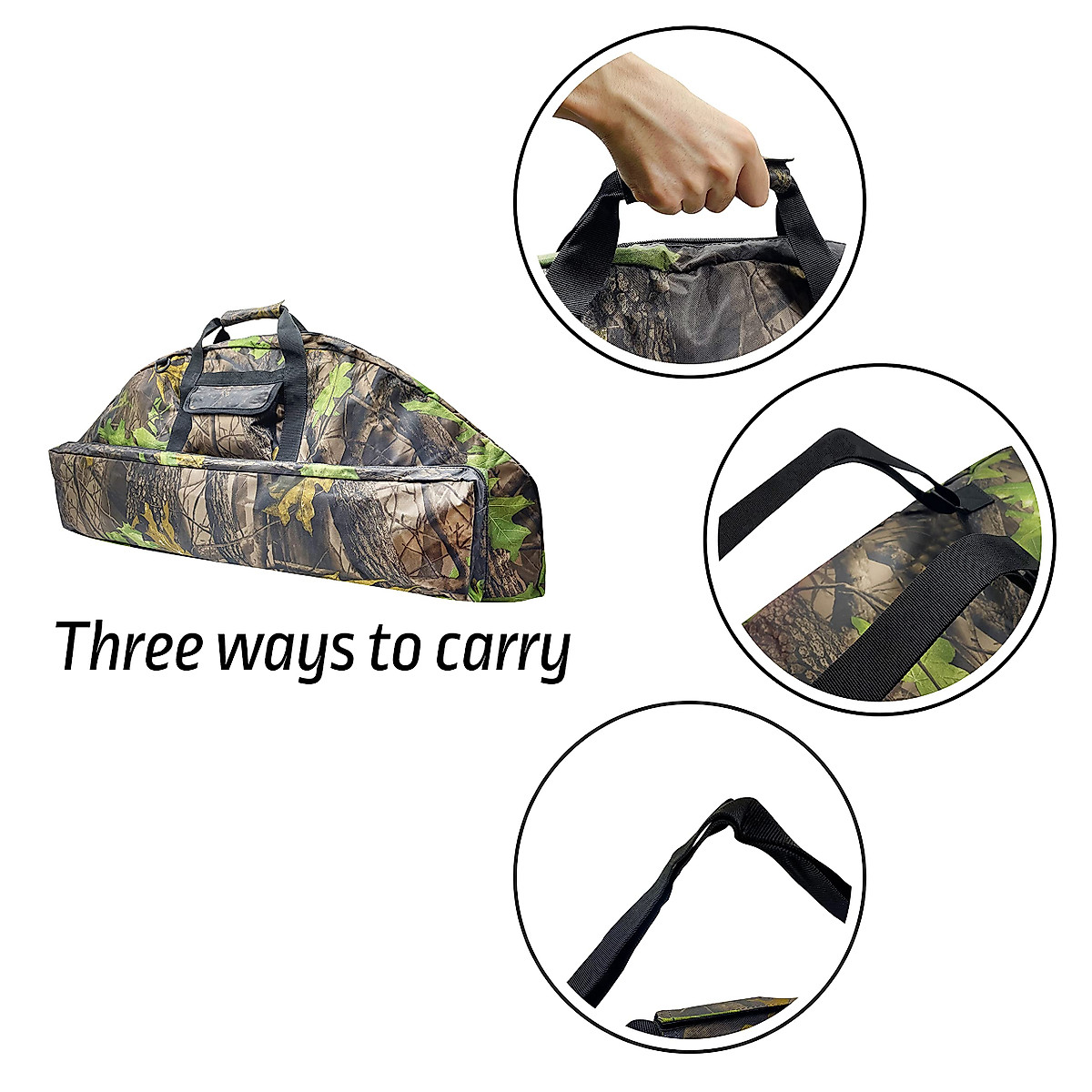 Alephnull Compound Bow Case with Arrow Pocket Soft Bow Bag (Oak, Diemension: 36.5“x16.9)