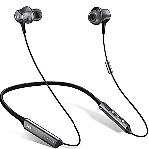 Digital Noise Cancelling Earbuds- FIIL Wireless Neckband Headphones, Premium Sound with Balanced Armature Knowles Driver, Monitoring Mode, in-Ear Bluetooth Earphones for iPhone and Android