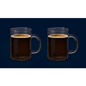 De'Longhi DLSC320 Long Coffee Glasses, 8.5 Fl oz, set of 2