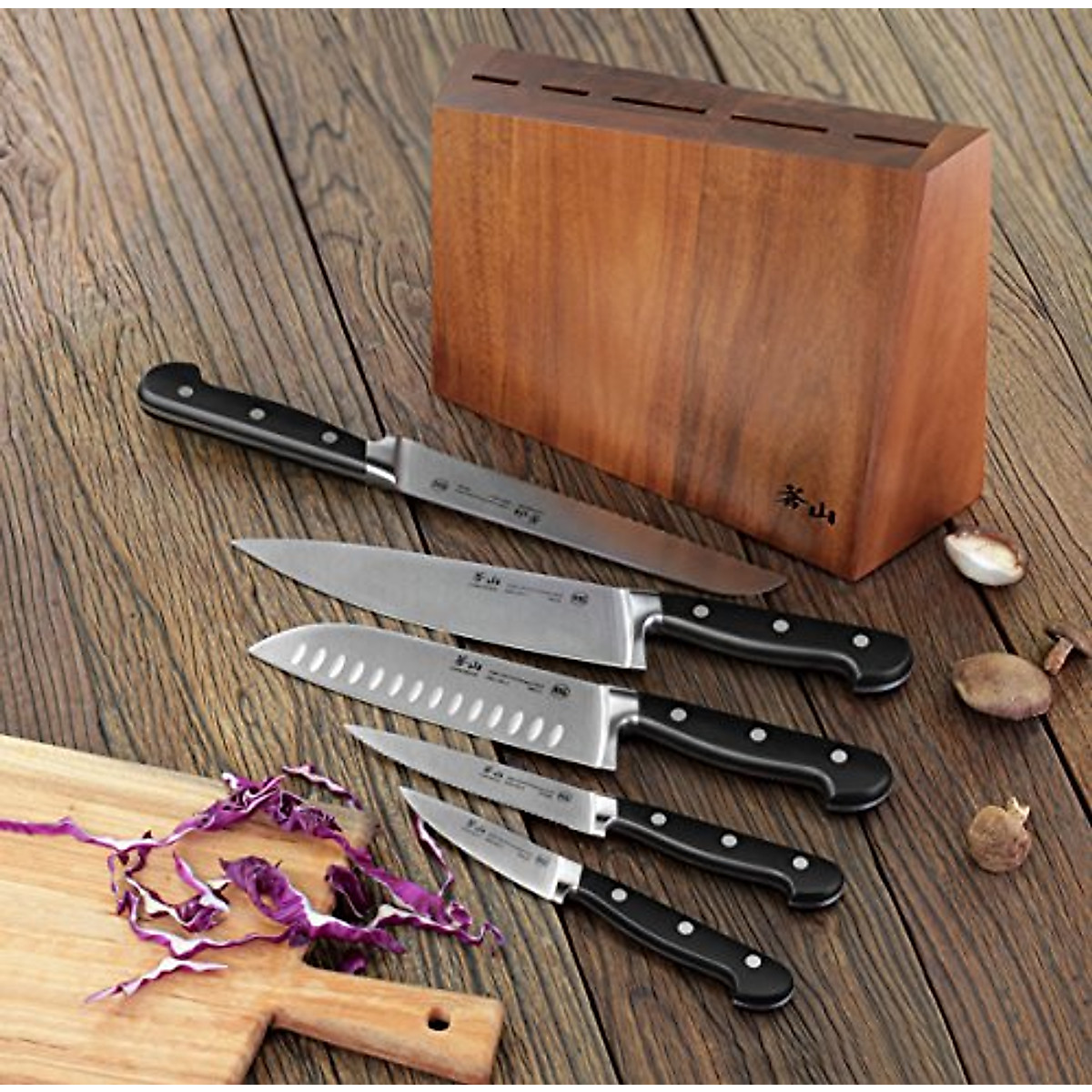 Cangshan V2 Series 59908 6-Piece German Steel Forged Knife Block Set