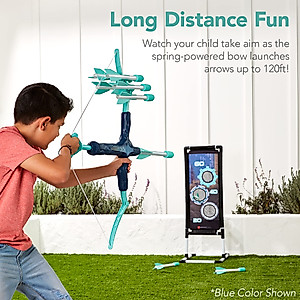 Best Choice Products Kids Bow & Arrow Set, Children's Play Archery Toy for Backyard, Outdoor Play, Hand-Eye Coordination w/ Target Stand, 12 Arrows, Quiver - Red