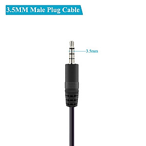 Fancasee 6 ft Replacement 3.5mm Male Plug to Bare Wire Open End TRRS 4 Pole Stereo 1/8" 3.5mm Plug Jack Connector Audio Cable for Headphone Headset Earphone Microphone Cable Repair