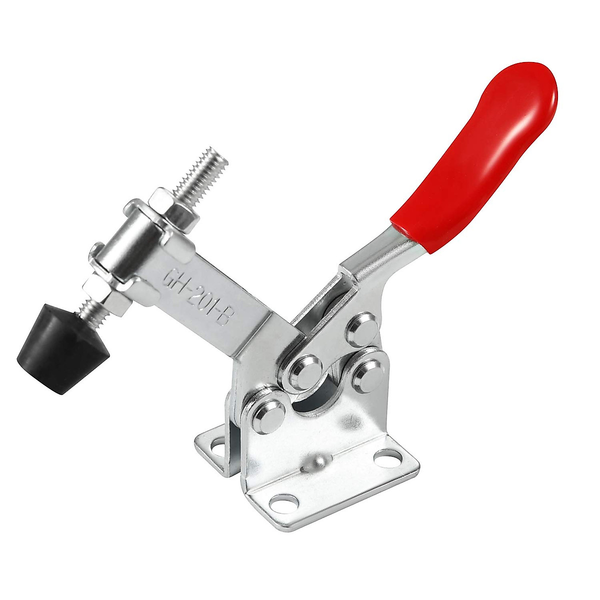 Anndason 6 PCS Hand Tool Toggle Latch Clamp 201B,220 Lbs Holding Capacity Horizontal Clamp Horizontal Quick Release Toggle Clamp (6 PCS 201B)