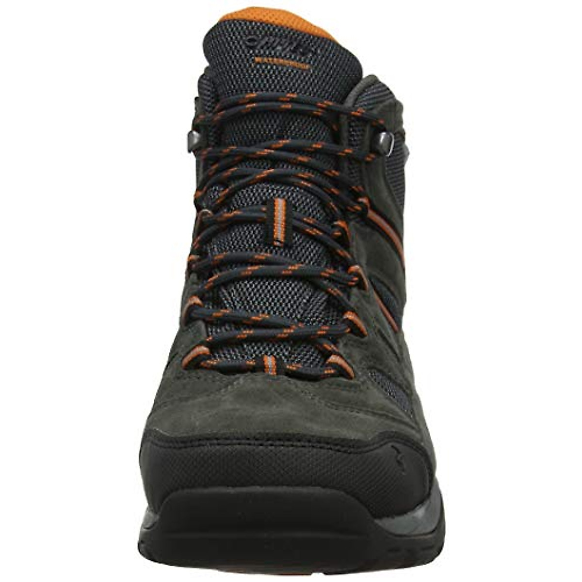HI-TEC Men's Wide Fit Bandera II Water Proof Mens Boots in Charcoal/Graphite/Burnt Orange in Size UK 8 (EU 42/US 9)