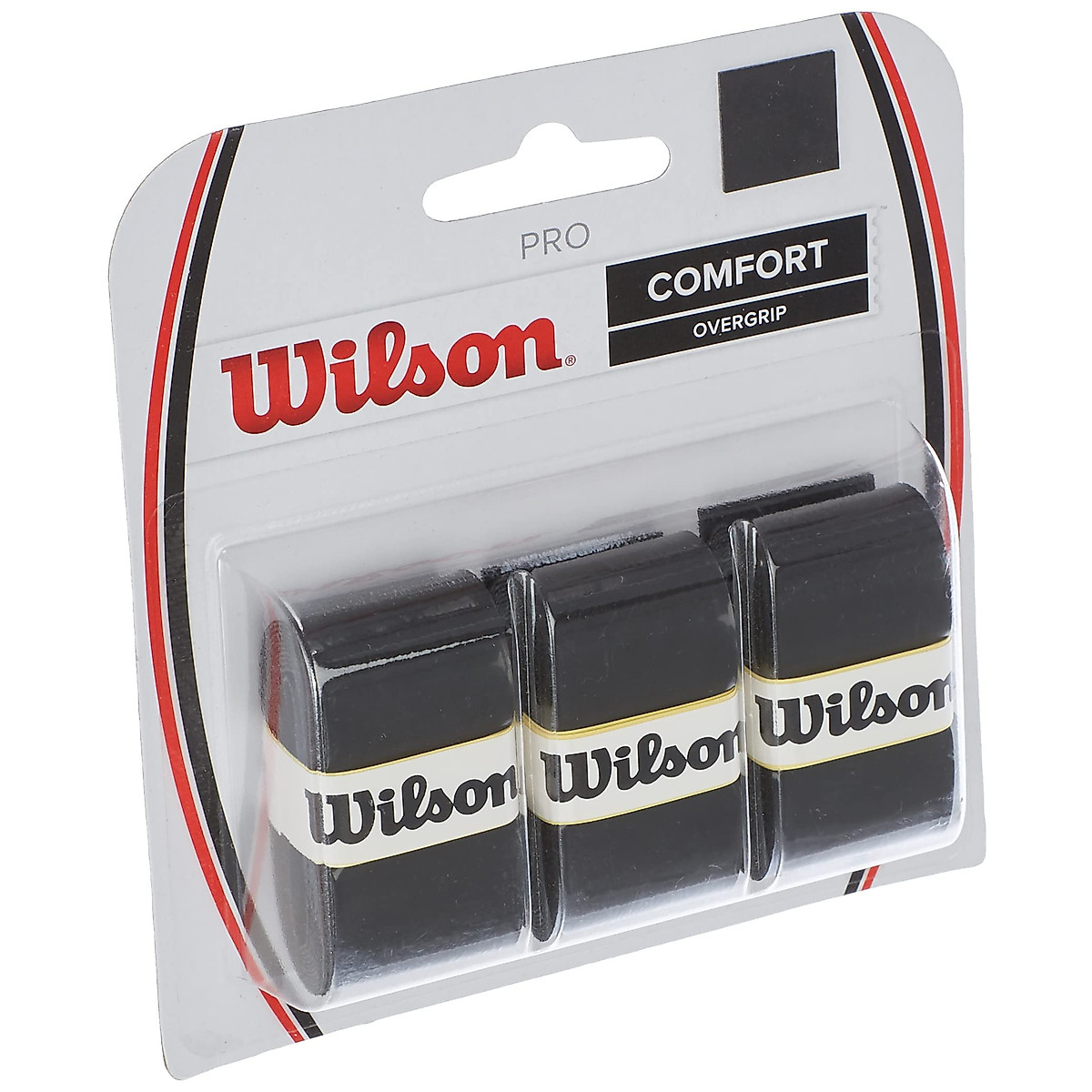 WILSON Pro Tennis Overgrip - 3 Pack, Black
