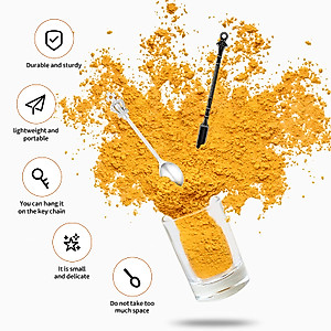 30 Pieces Mini Shovel Medicine Spoon, Mini Shovel Tableware Charm Pendants and Micro Scoops Pendants Alloy Spoon Pendant Charms for Home Supplies Pendants Necklace, 6 Style