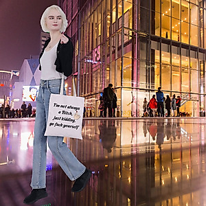 VAMSII Bitch Gifts Tote Bag Badass Bitchs Gifts Shoulder Bag Funny Bitchy Gifts I'm not always a Bitch (yourself Tote)