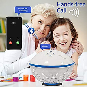 Bluetooth Speakers with Colorful Lights, Portable Speaker IPX7 Waterproof Floatable, Built-in Mic,Crystal Clear Sound Speakers Bluetooth Wireless 50ft Range for Home Shower Outdoors Pool Travel.