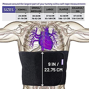 Everyday Medical Abdominal Binder Post Surgery - with Bamboo Charcoal Accelerate Healing and Reduce Swelling After C-Section, Abdomen Surgeries, Tummy Tuck, Bladder & Gastric Bypass Belly Girdle