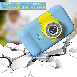 Kids Camera for Selfie with Flip Len for Boys Girls, Christmas Festival Birthday Gifts for Boys 3-12 Year Old, HD Digital Video Toddler Cameras Portable Educational Toy with 32GB SD Card(Blue)