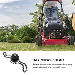 Garneck Lawn Mower Chain Weed Eater Head Chain Trimmer Head Garden Lawn Mower Weed Trimmer Head