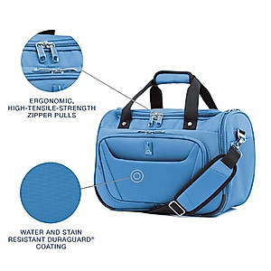Travelpro Maxlite 5 Softside Lightweight Underseat Carry-On Travel Tote, Overnight Weekender Bag, Men and Women, Azure Blue, 18-Inch