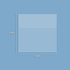 6Pack Transparent Sticky Notes, Clear Sticky Notes, 3’’ x 3’’ Translucent Sticky Notes, Waterproof See Through, 300 Sheets