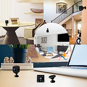 Security Home Camera, 480P 100° Wide Angle Night Visual Intelligent Motion Detection Remote Viewing Video, Mini Surveillance Camera for Baby/Pet/Nanny/Car