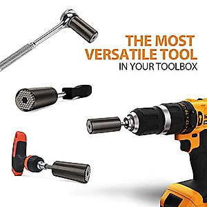 Super Universal Socket Tools Gifts for Men- Christmas Stocking Stuffers Socket Set with Power Drill Adapter Super Grip Socket (7-19mm) Cool Gadgets for Men Women Husband Handy DIY Tool