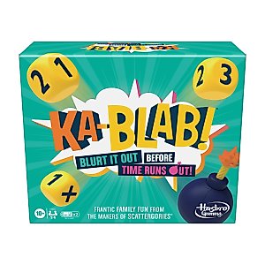 Hasbro Gaming Ka-Blab! Game for Families, Teens and Kids Ages 10 and Up, Family-Friendly Party Game for 2-6 Players, from The Makers of Scattergories