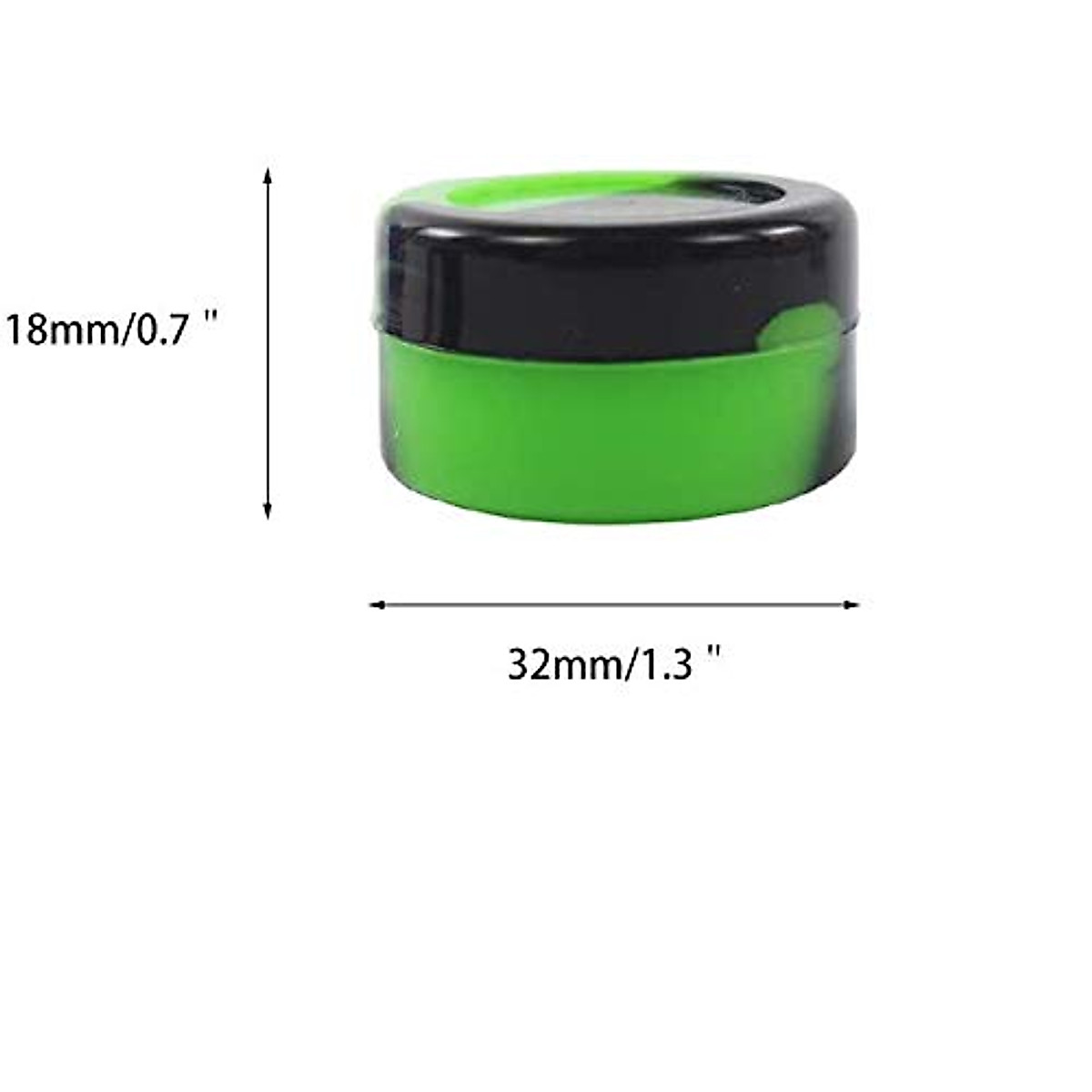 Gentcy Silicone 5ml Lots Silicone Container Box 18 colors 100pcs