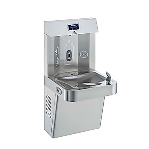 Avalon Wall Mounted Water Fountain with Bottle Filling Station, High Capacity Cooling, Sensor Dispensing, Self Cleaning, Digital Bottle Counter Display, Dual Filtration, ADA Compliant
