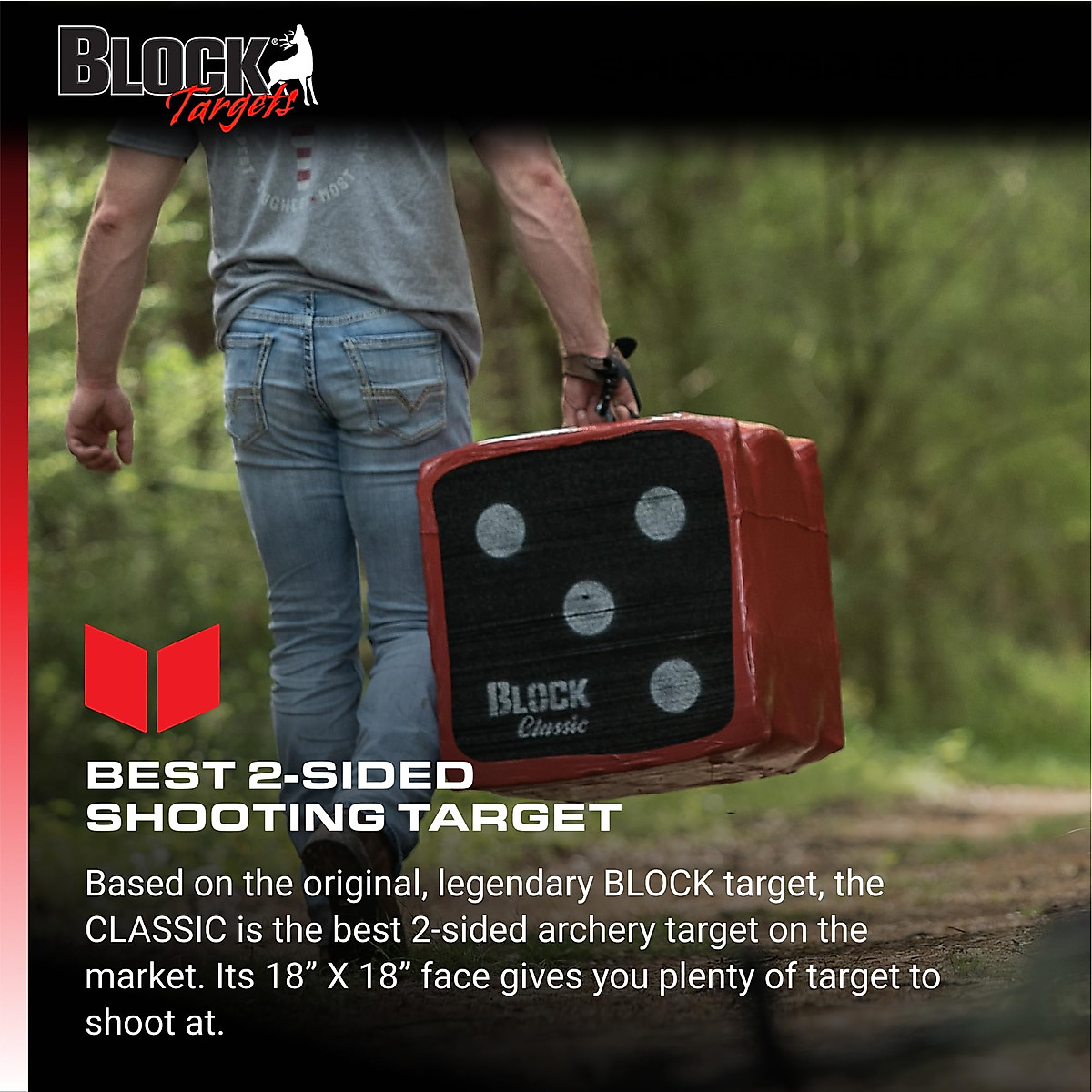 Field Logic Block Classic 18 Archery Target, Black