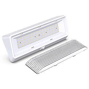 Leisure LED 2 Pack RV Exterior Porch Utility Light with Switch XL 12v 650 Lumen Lighting Fixture. Replacement Lighting for RVs, Trailers, Campers, 5th Wheels White Base Clear Lens (White, 2-Pack)