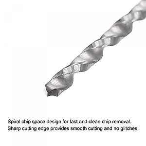 uxcell Solid Carbide Drill Bits, 1.6mm C2/K20 Tungsten Carbide Jobber Drill Bits Straight Shank Drilling Tool for Stainless Steel Aluminum Iron Metal Plastic 4pcs